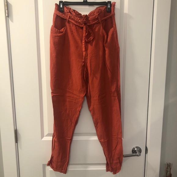 Dex | Pants & Jumpsuits | Dex Burnt Orange Dex Pants W Tie | Poshmark